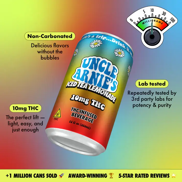 Uncle Arnie’s Classic Iced Tea Lemonade – CBD Live Natural